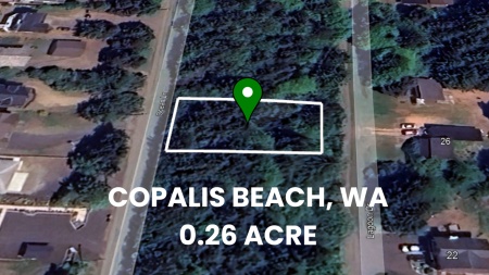 $49,500. 0.26 acre in Copalis Beach, WA. In One of Washington’s Most ...